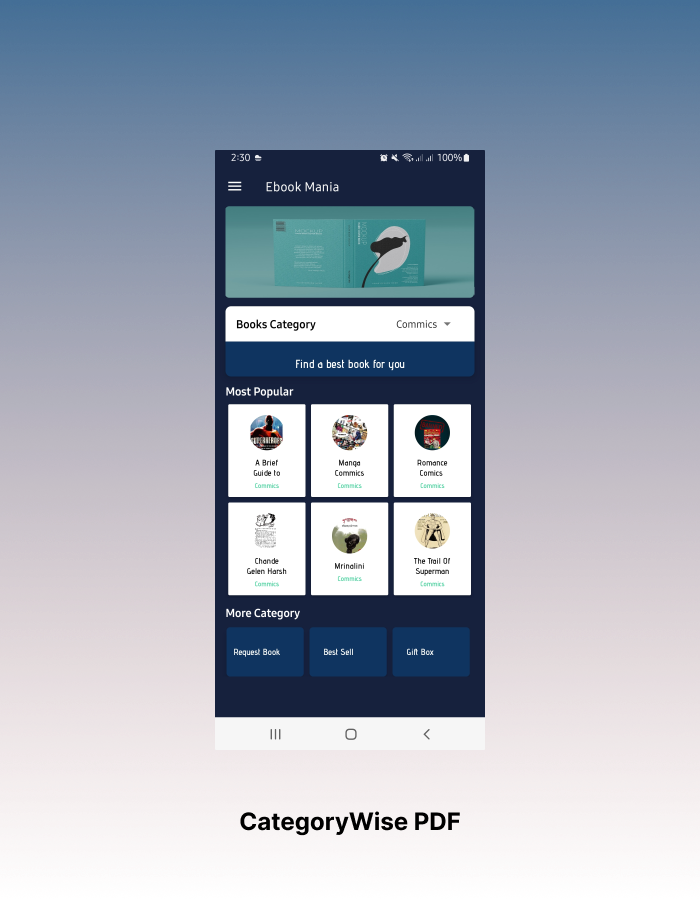 Android Ebook Mania App with Firebase Backend by artificialsoft | CodeCanyon